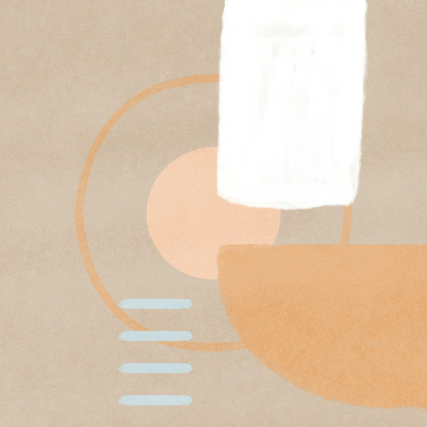 Wrought Studio™ Perse Lola Terracota Simple Shapes Boho Minimalist by Rodrigo Agustin Alvarez ...